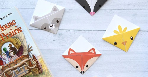 My Owl Barn: Printable Origami Woodland Animal Bookmarks