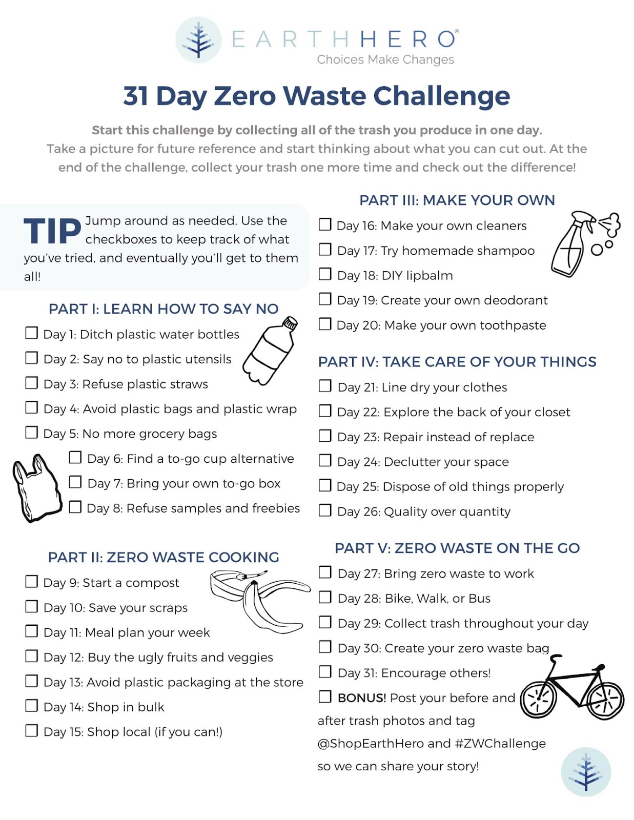 EarthHero 31 Day Zero Waste Challenge