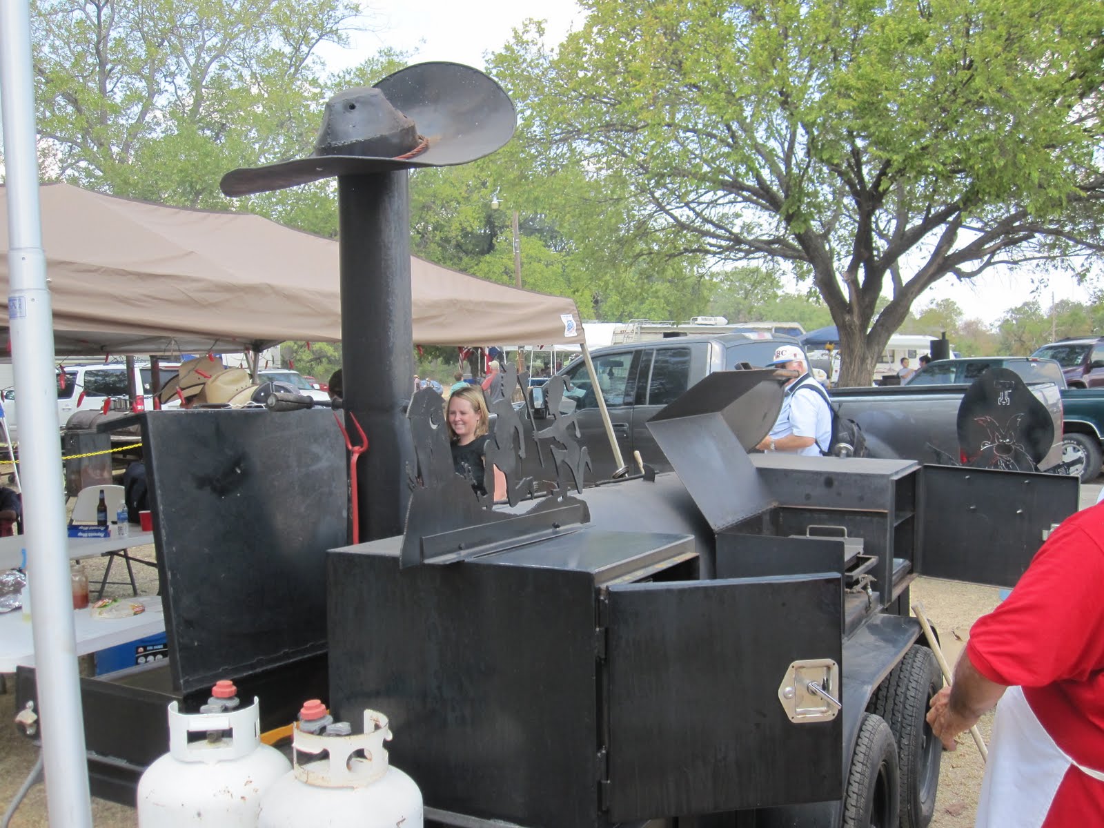 Man Up: Tales of Texas BBQ™: More smokers at the Brady goat cook-off