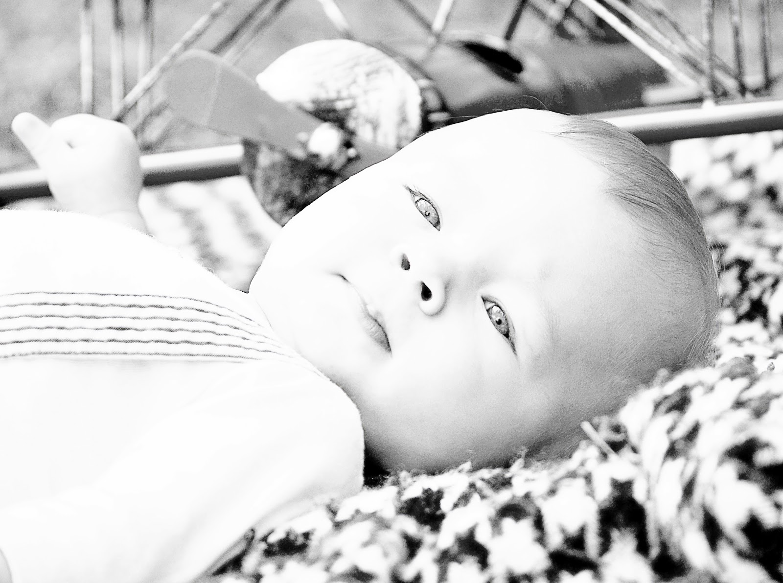 pbaj blog: Suitcase Side Table & Bennett's 7 months.