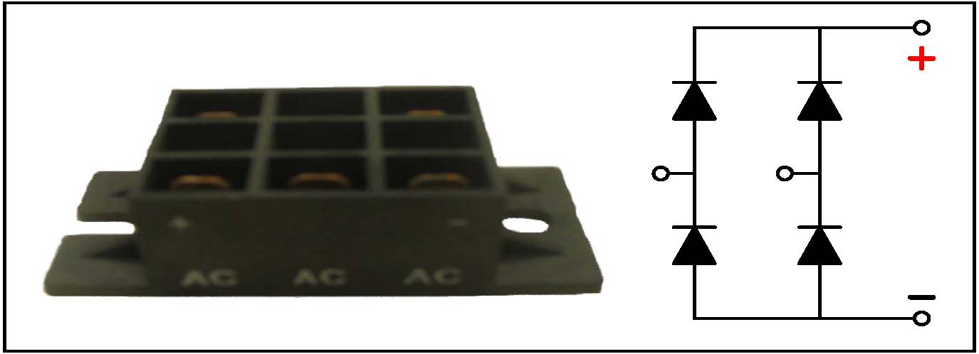 Carl E. Holmes Company (CEHCO): Four Diode Bridge Assembly, 50 Amp Diodes