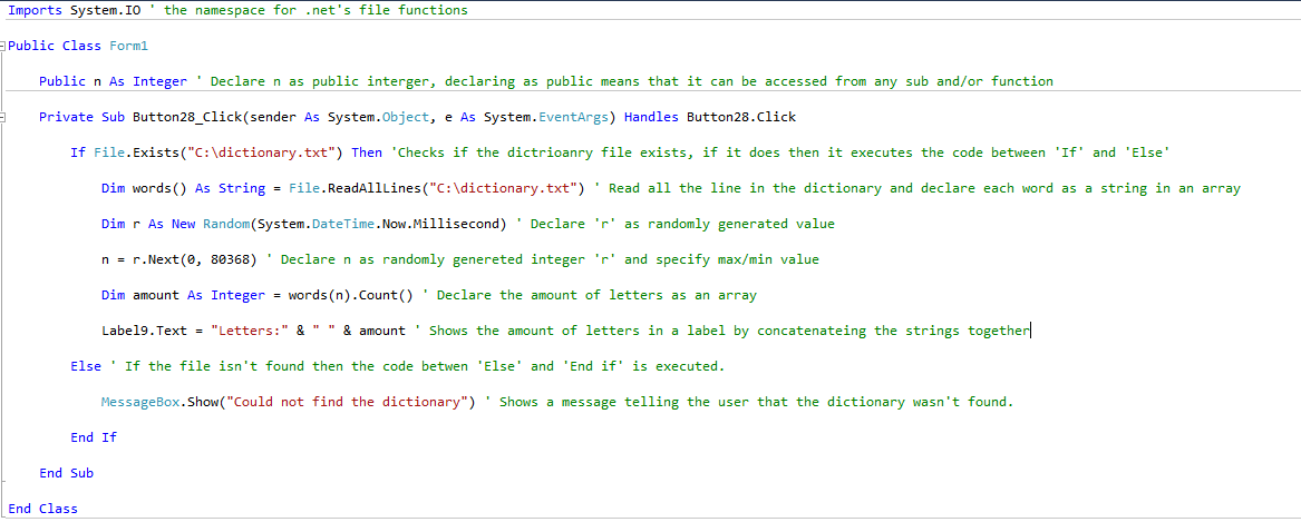 Visual Studio Tutorials: Hangman Game VB.NET