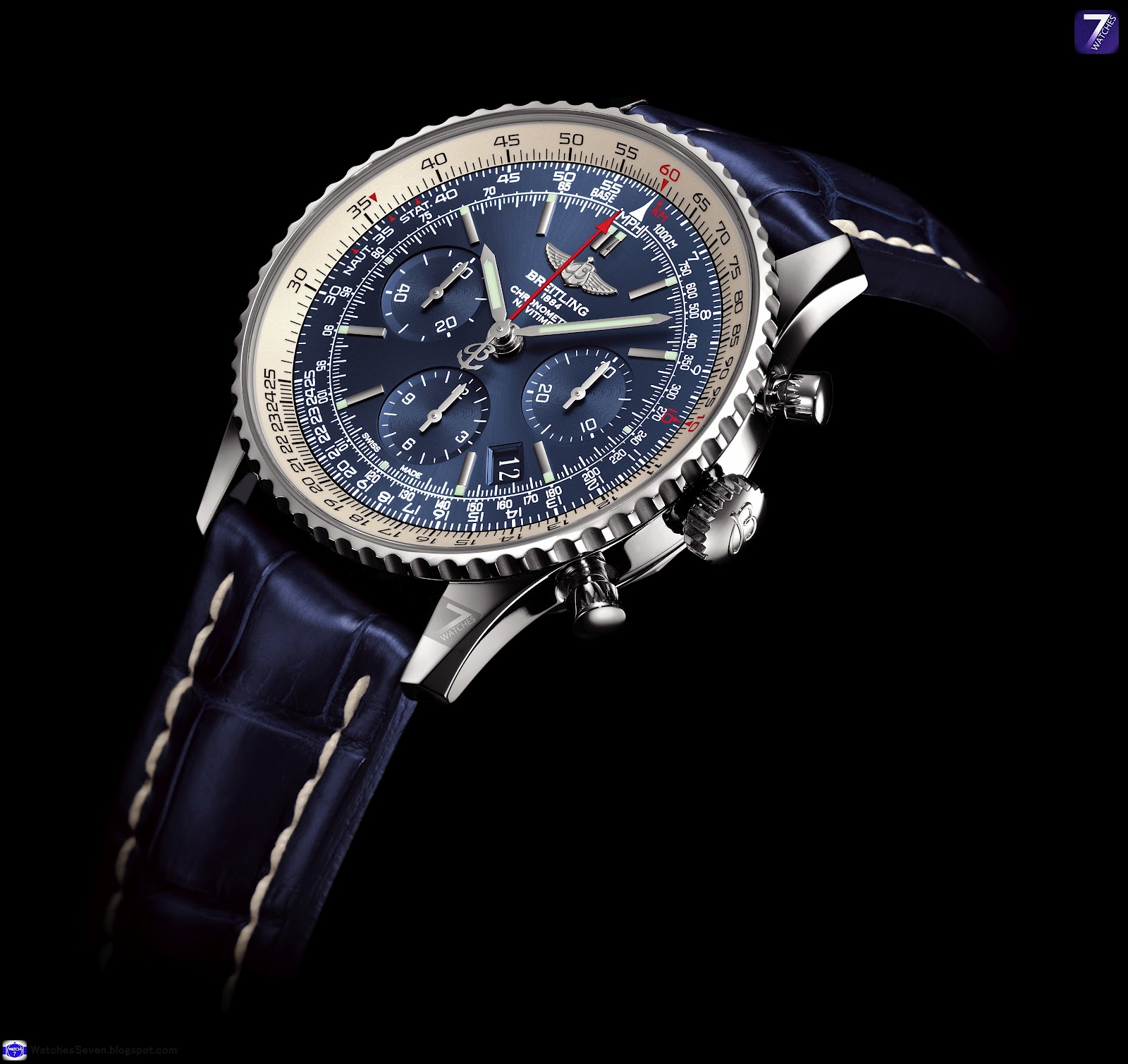 Watches 7: BREITLING - NAVITIMER Blue Sky Limited Edition 60th Anniversary