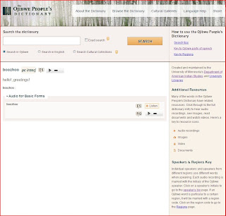 Ojibwe Language and More: Week 1: Free Online Ojibwe Language Dictionary