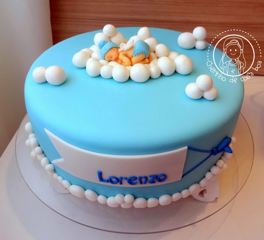 CHEIRINHO DE COISA BOA - Bolos decorados em Campinas SP: Bolo bebê menino
