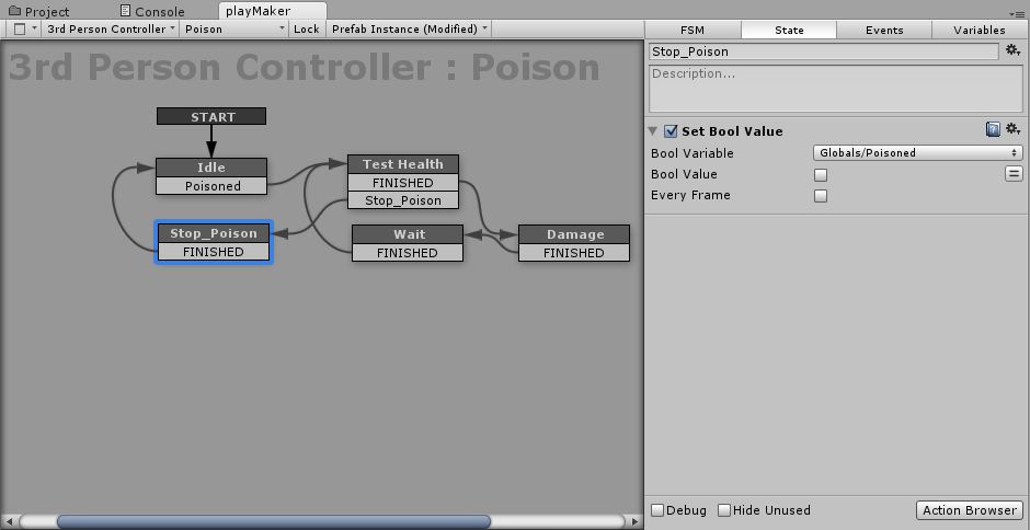 Dean's Demonstrations: Unity - Playmaker - Poison Damage