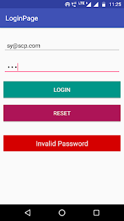 Make login page android app using android studio with validation : Part 1