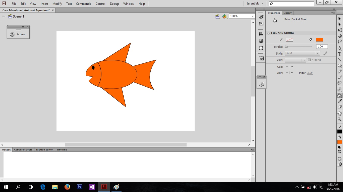 Membuat Animasi di Adobe Flash CS6 | SMALL STEPS TO BIG GOALS