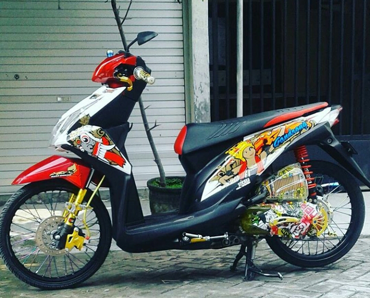 21 Foto Modifikasi Honda Beat FI Terupdate