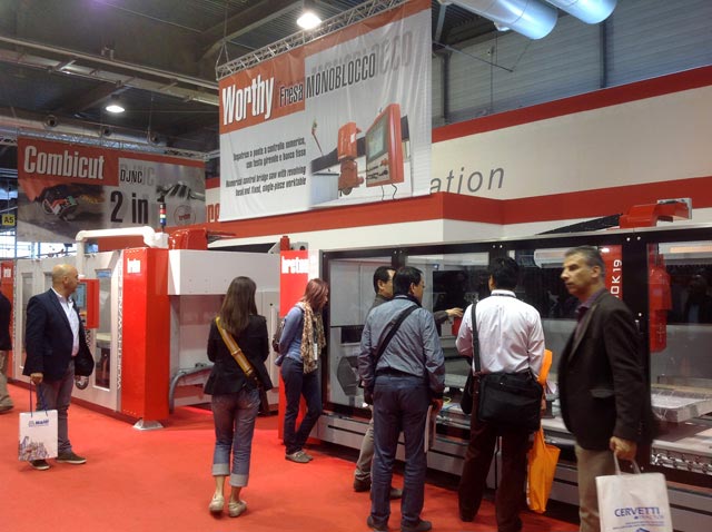 Le machines Breton exposées au dernier Salon MARMOMACC de Vérone ...