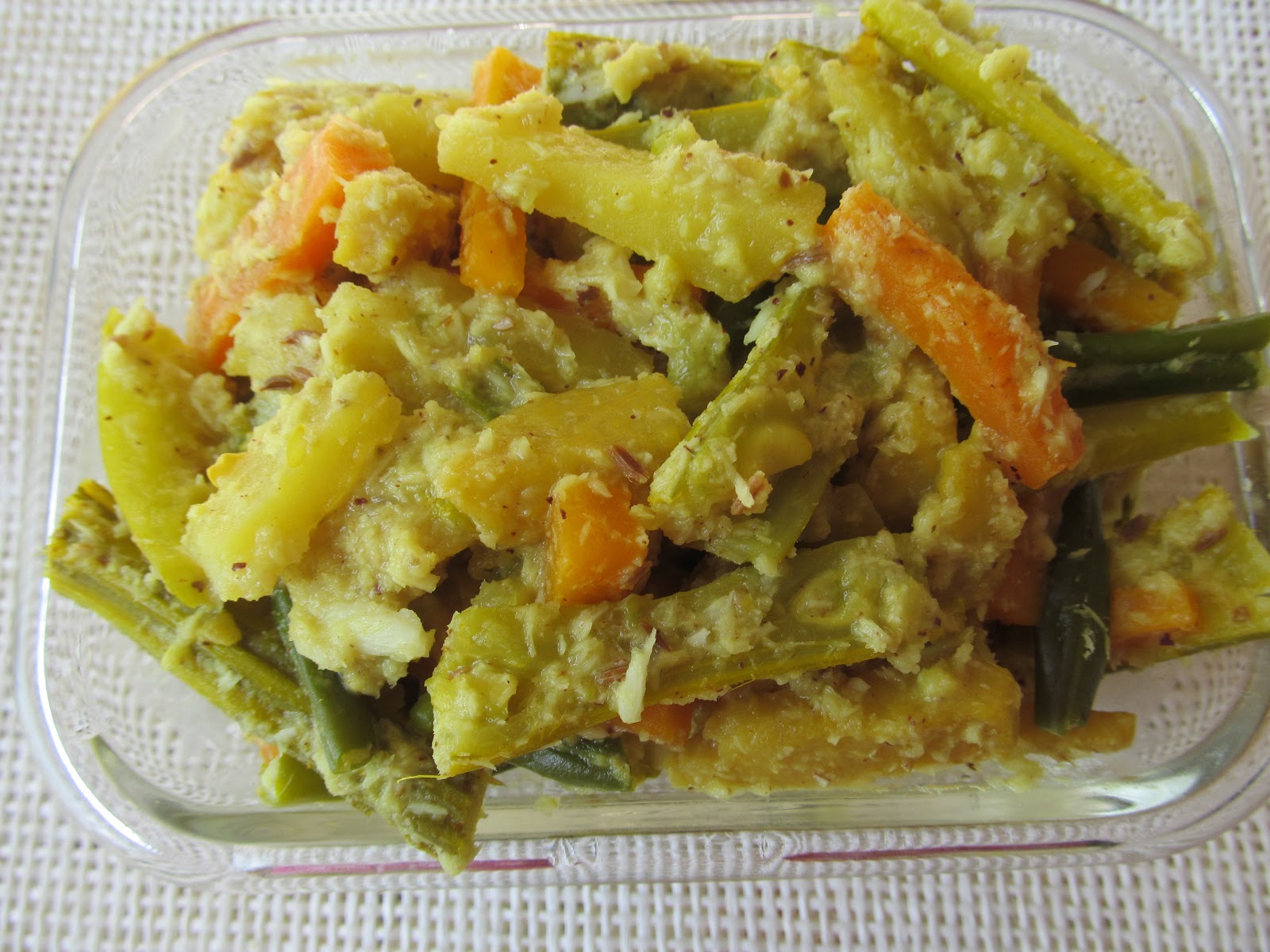 Welicious Delicious: AVIYAL (mixed vegetable in coconut gravy)