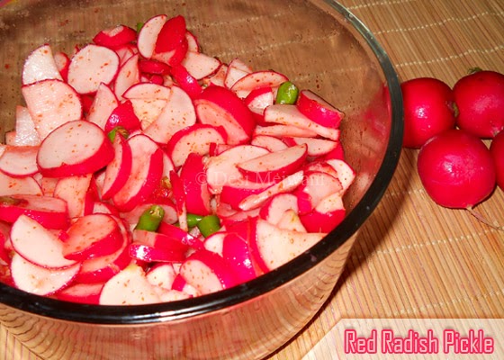 Red Radish Instant Pickle - Desi Mejwani
