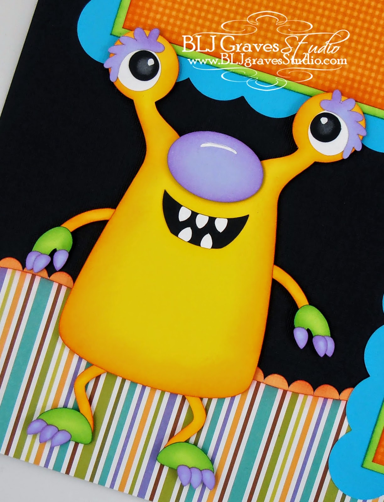 BLJ Graves Studio: Making Monster-ous Memories Scrapbook Pages