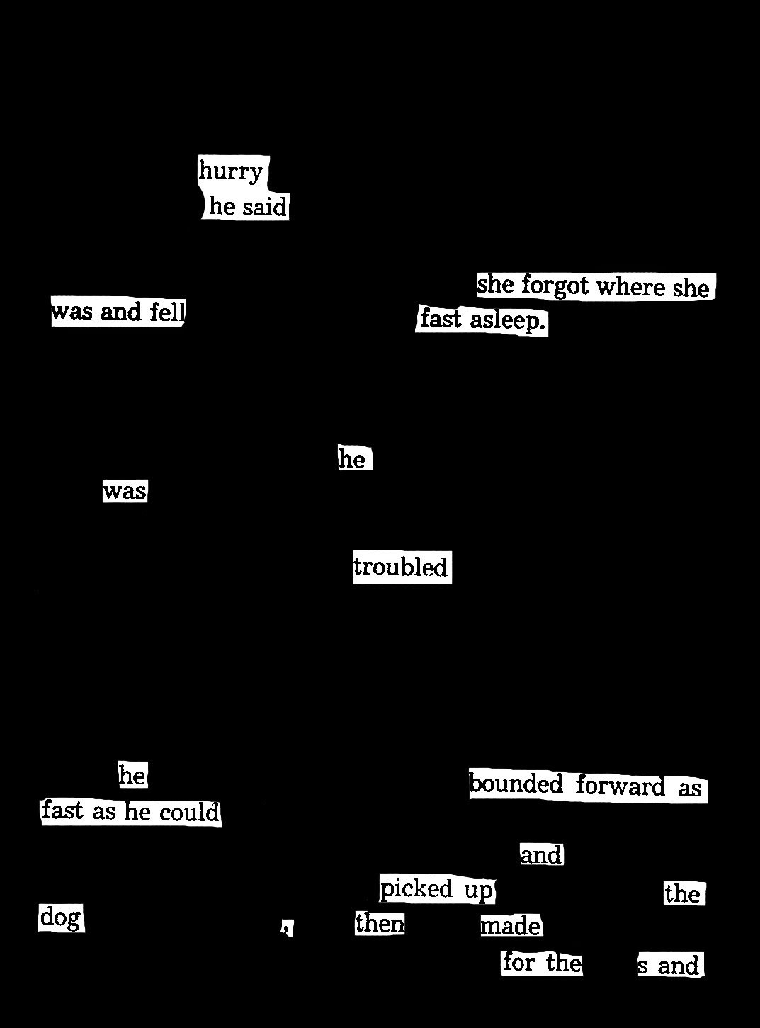 A Writer without Words - Some Motivation Required: Blackout Poetry - Hurry