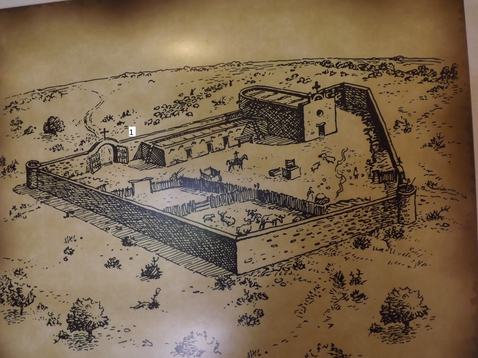 Old Spanish Missions of Texas: Rancho de las Cabras