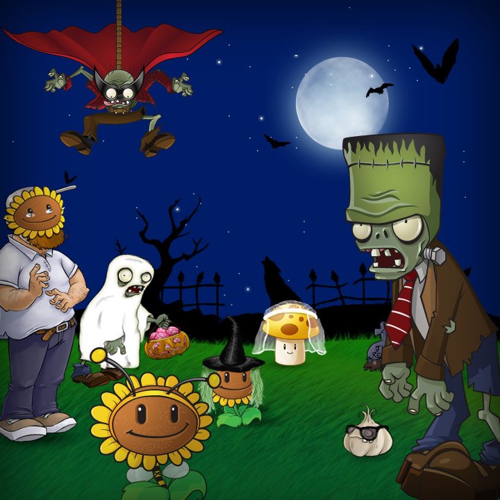 Plantas vs zombies Edición Especial - Halloween