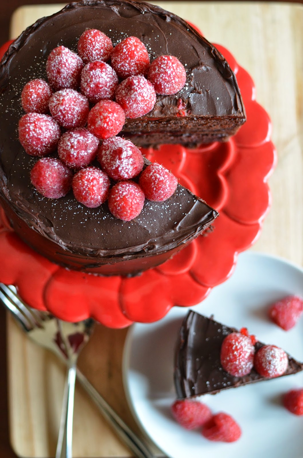 Playing with Flour: Chocolate raspberry layer cake