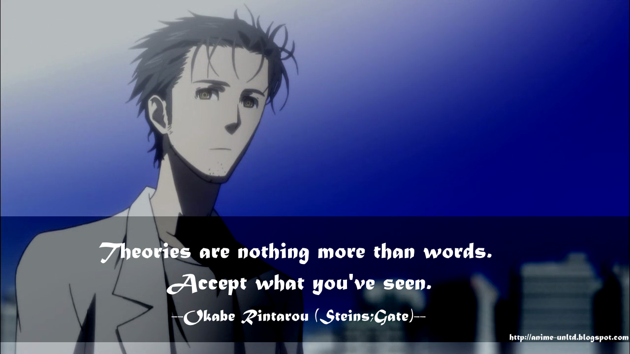 My Anime Review: Steins Gate Quotes