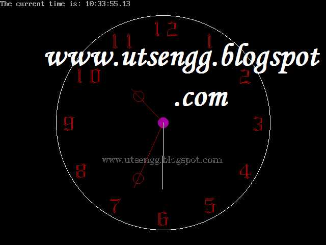 Analog Clock Program CG In C | Project C And C++ | Project in C ...