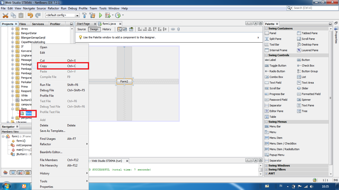 Frame Form Java Netbeans | Membuat Frame Form Java Netbeans ~ Materi ...