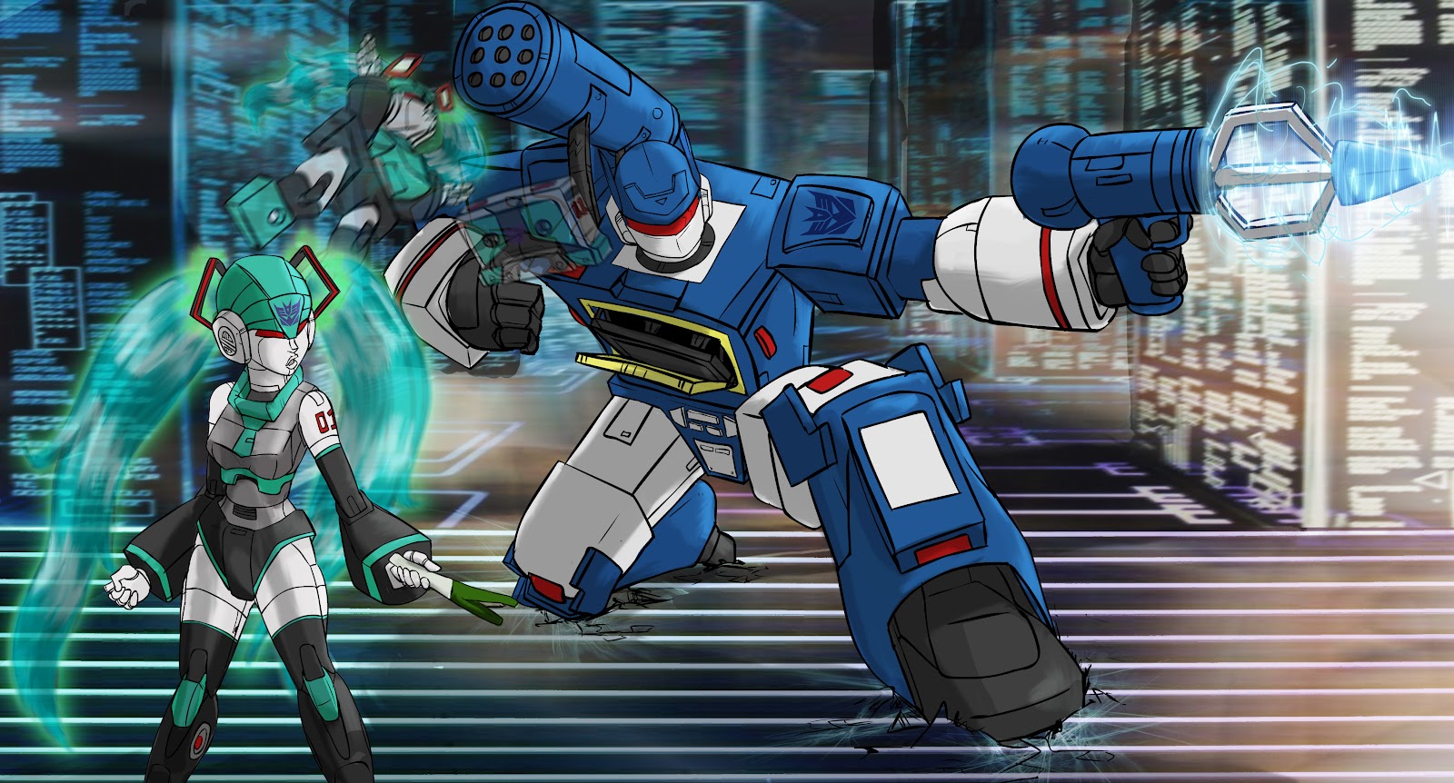 Delicious Derrick Doodles: Miku and Soundwave