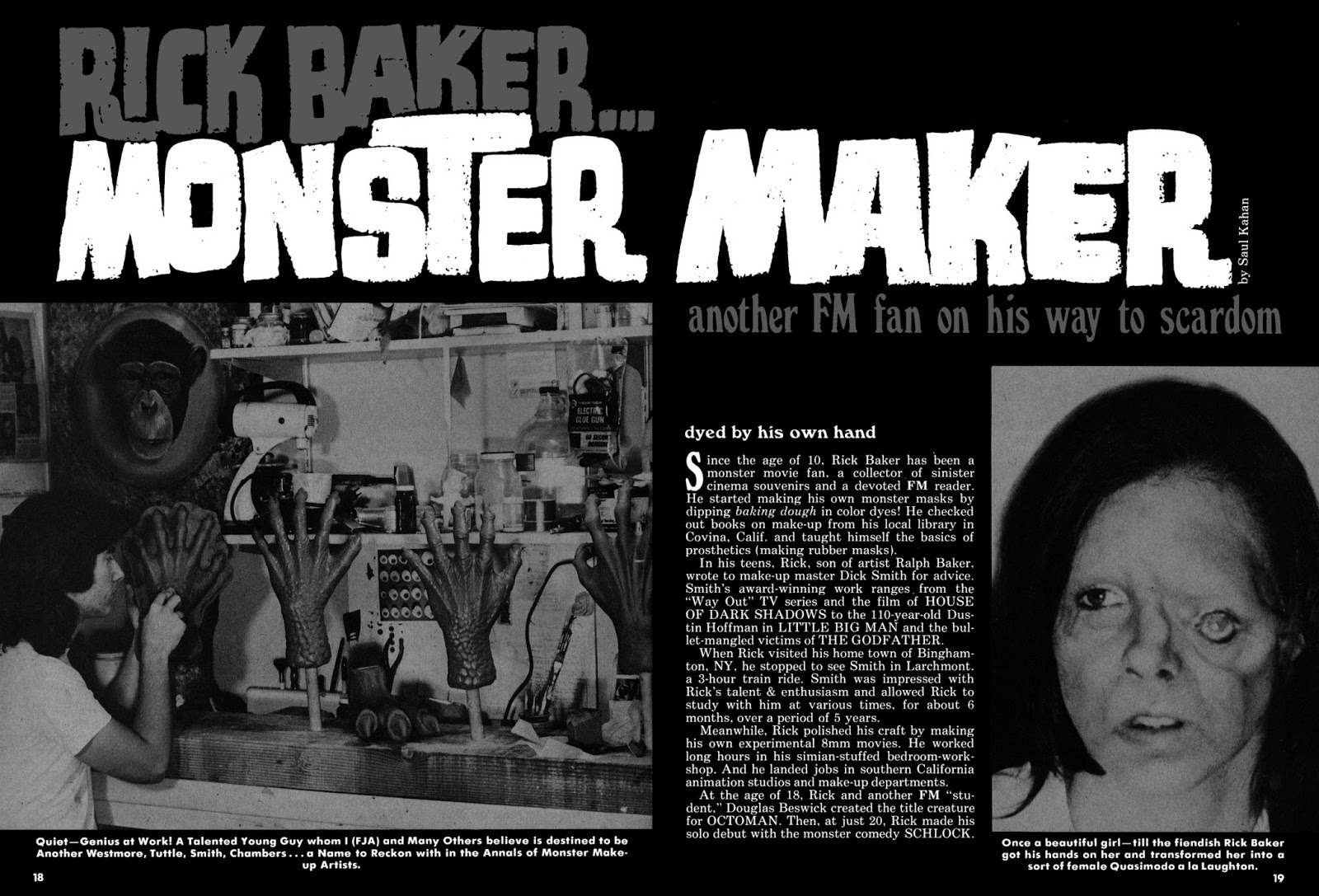 Rick Baker - Famous Monsters 105 | Blood Curdling Blog of Monster Masks
