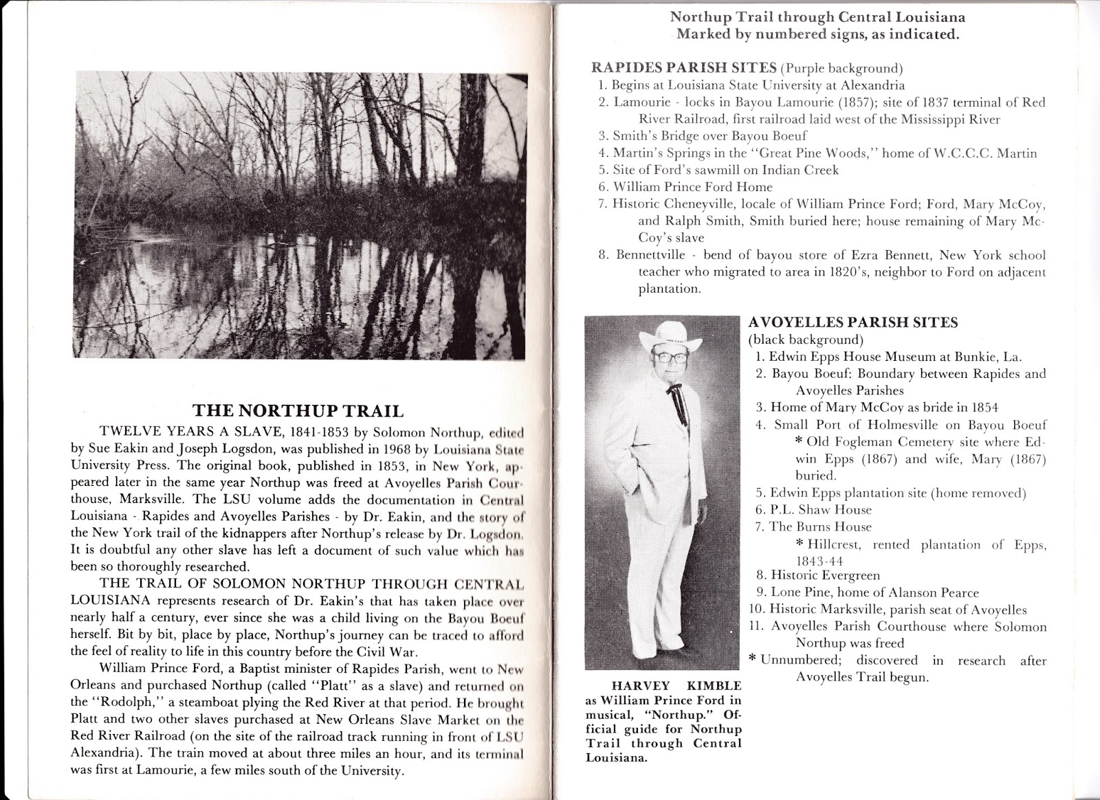 Bayou Boeuf History: Northup Trail through Central Louisiana