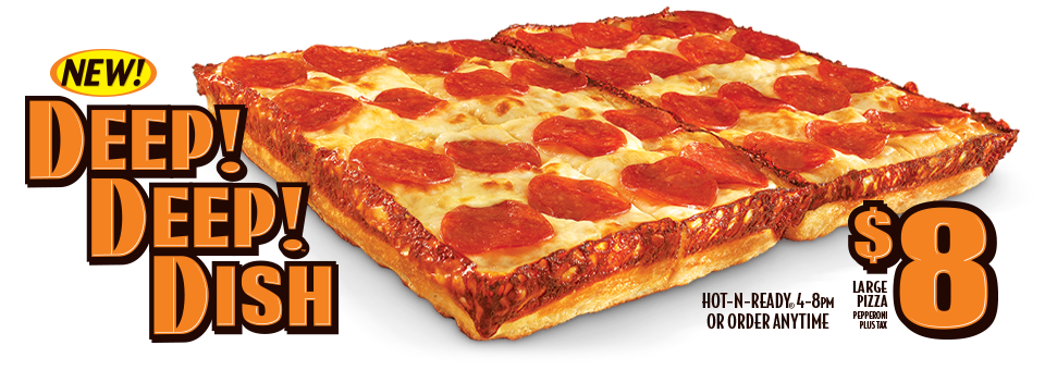 Little Caesars DEEP!DEEP! Pizza Review and Giveaway | Frugal Family Tree