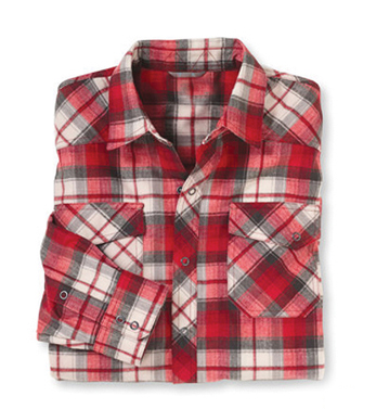 Magnetic Red And White Flannel Shirt - Sublimated Clothing USA ...
