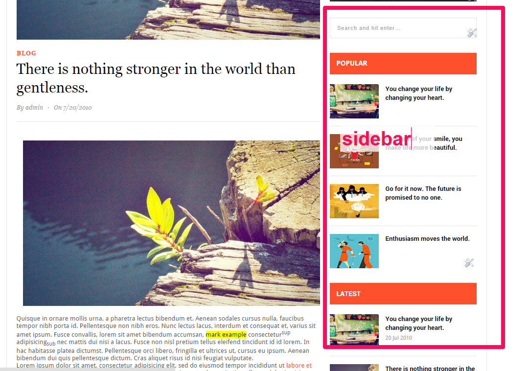 Simplex Vertical Blogger Template