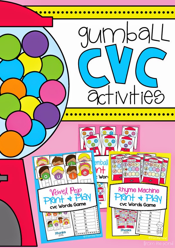 Gumball cvc Words | From the Pond