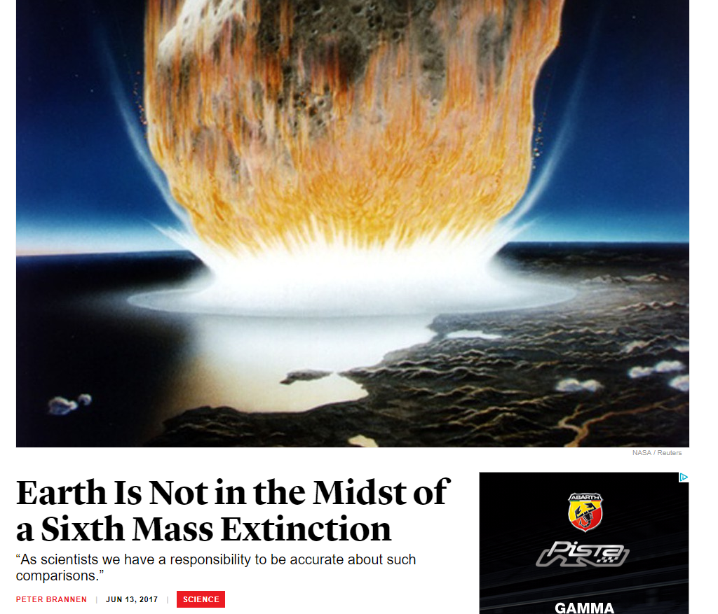 Cassandra's Legacy: How about the "sixth extinction?" It is a Seneca ...