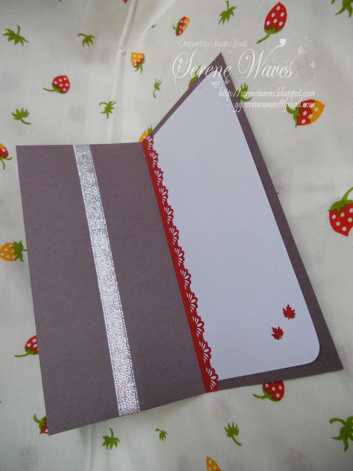 Serene Waves: A very simple CAS card - Generic / Love Card