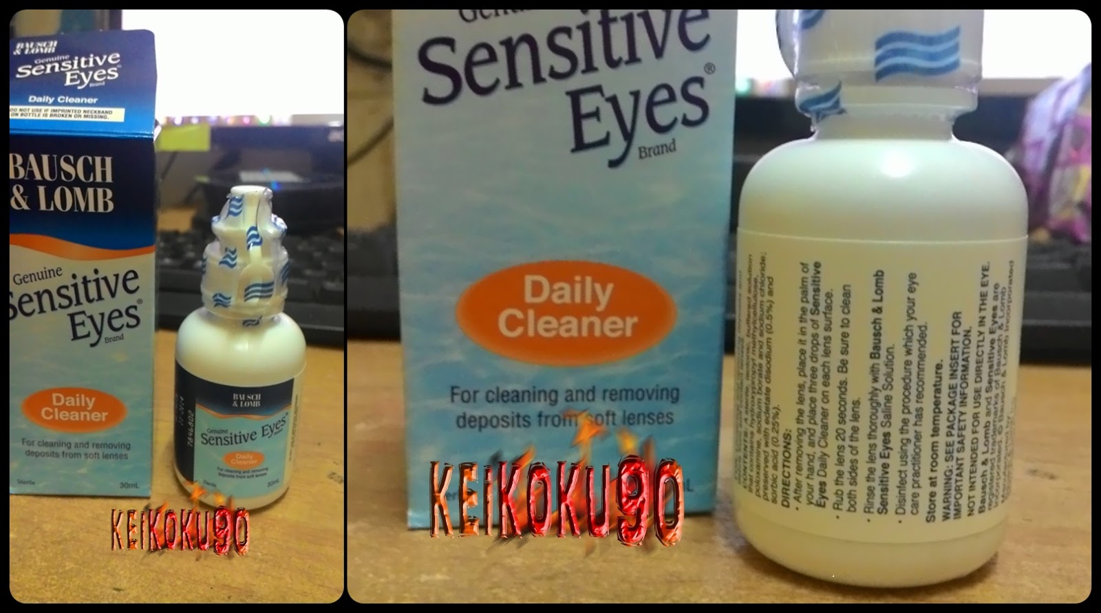 Contact Lens Review : Sensitive Eyes Daily Cleaner ( Bausch & Lomb)