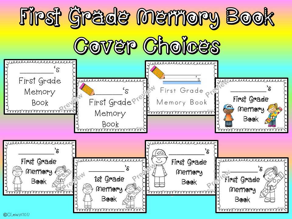 End of Year Memory Books K, 1, 2 - Kindergarten Korner - A Kindergarten ...
