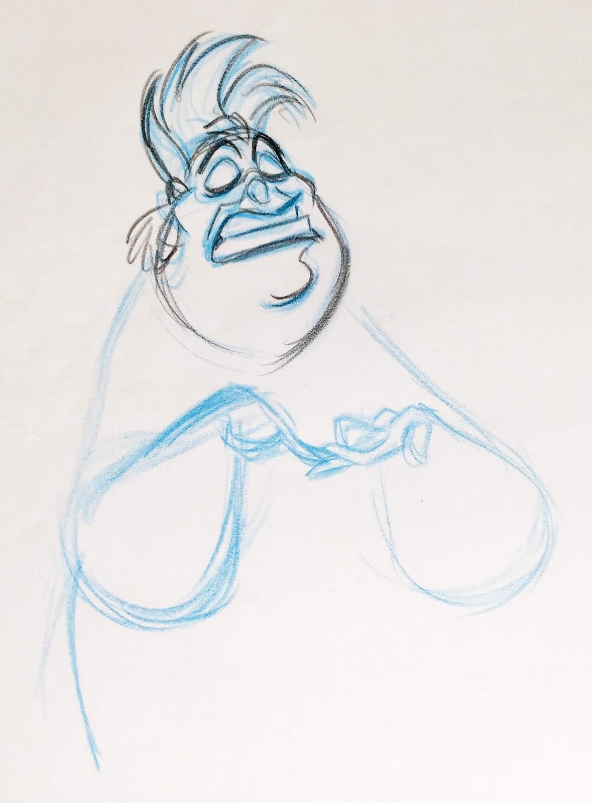 Animation Collection: Original Production Animation Drawing of Ursula ...