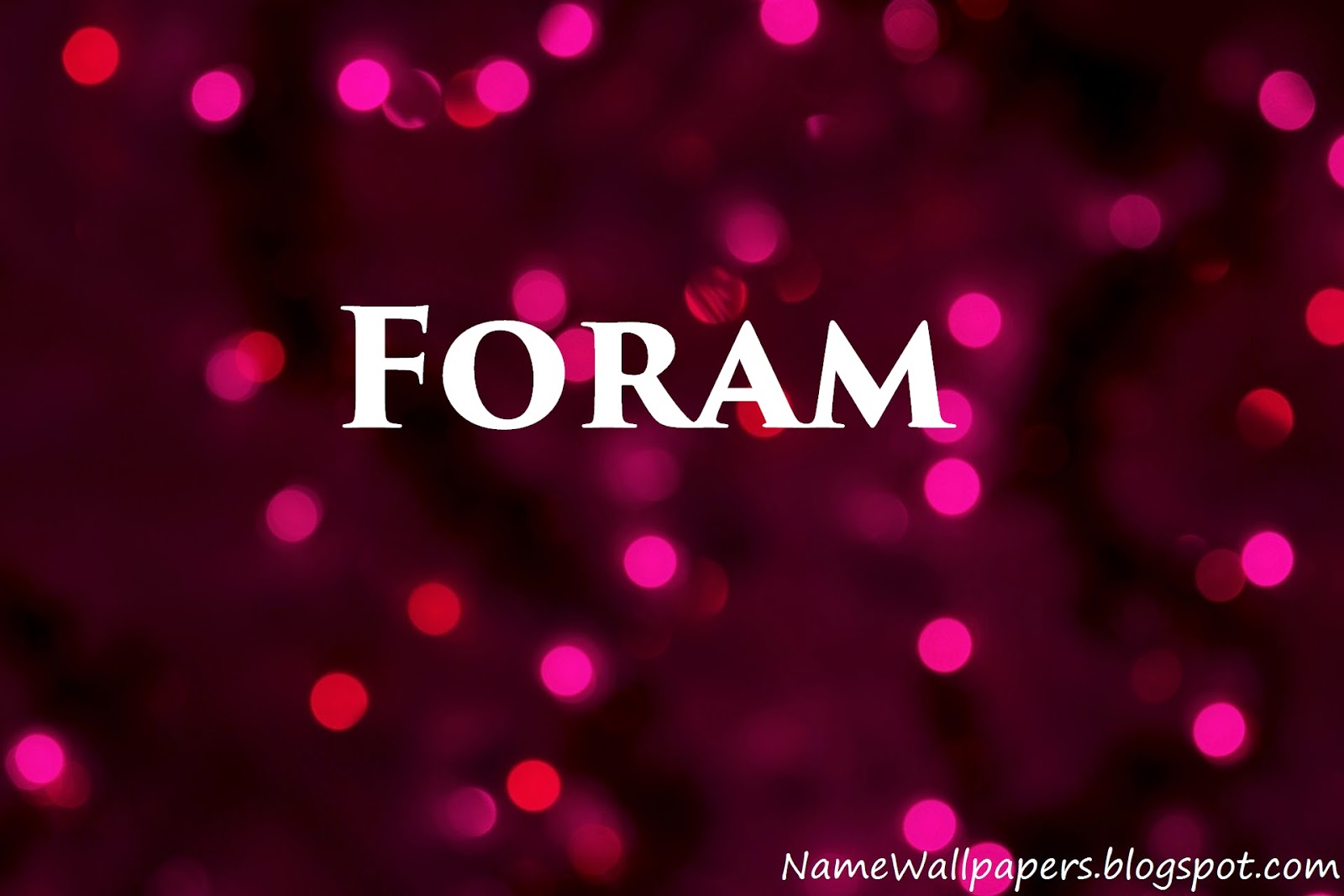 Foram Name Wallpapers Foram ~ Name Wallpaper Urdu Name Meaning Name ...