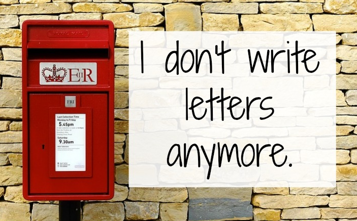 Life As Kim: I don't write letters anymore. #WorldPostDay