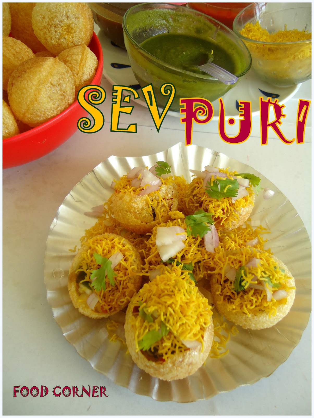 Sev Puri Recipe | Sev Poori Recipe ~ Kiran's Food corner