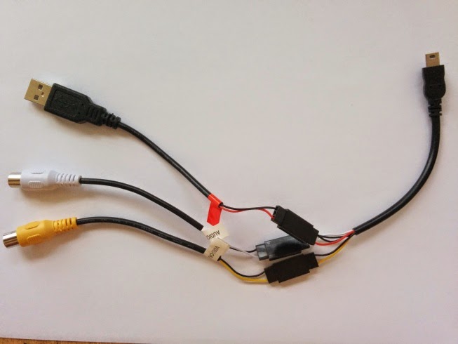 tobiCopter: Video out cable for Mobius camera