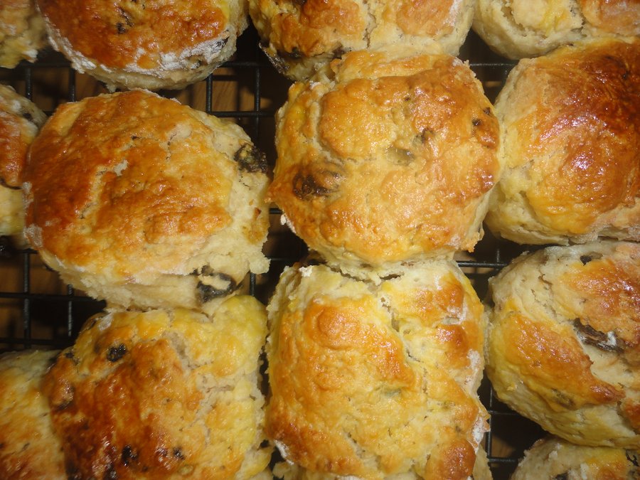 Baking up a tray of scones | down to earth