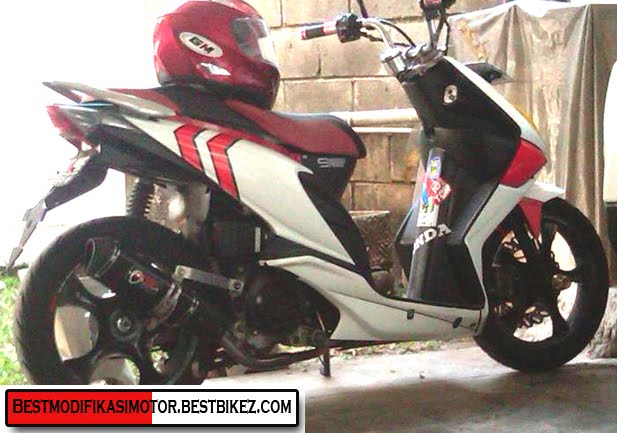 Modifikasi Motor Honda Beat Putih - Gambar Modifikasi Motor Terbaru