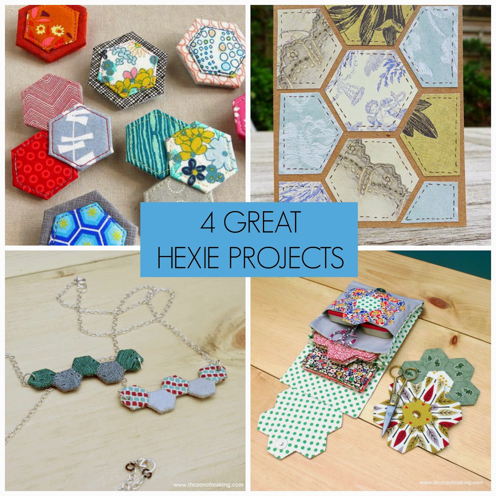 Ella & Nesta's Little Room: Four great, fast hexie projects with free ...