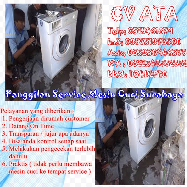 Service Mesin cuci Surabaya: Panggilan Service Mesin Cuci Surabaya