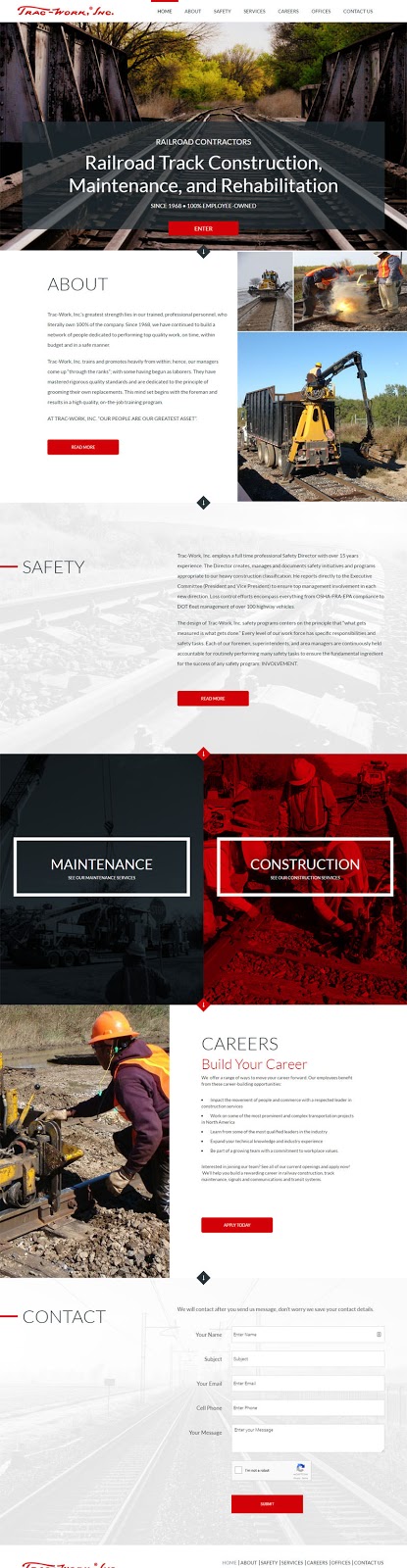 Dallas Web designing Company: New Website Launched for Railroad Track ...