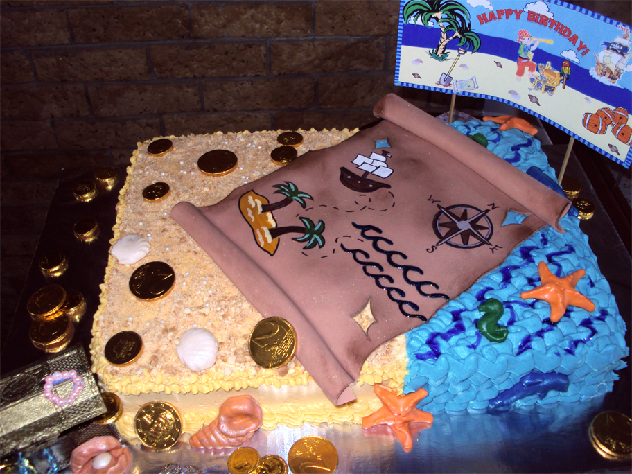 Delana's Cakes: Treasure Map Cake