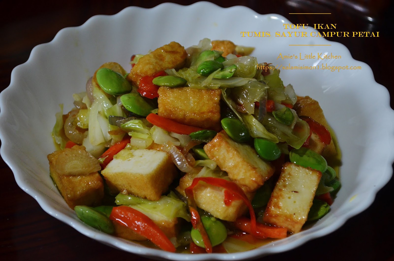 Tofu Ikan Tumis Sayur Campur Petai, Ikan Kerisi dan Tempe Goreng ...