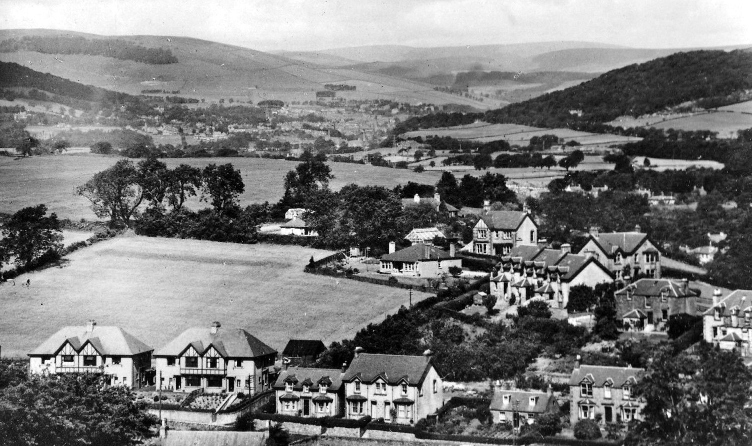 Tour Scotland: Old Photograph Dingleton Melrose Scotland