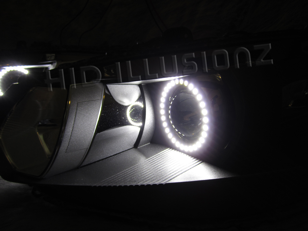 HID ILLUSIONZ: Acura TSX Custom LED Angel Eyes & Housing Painted Headlights