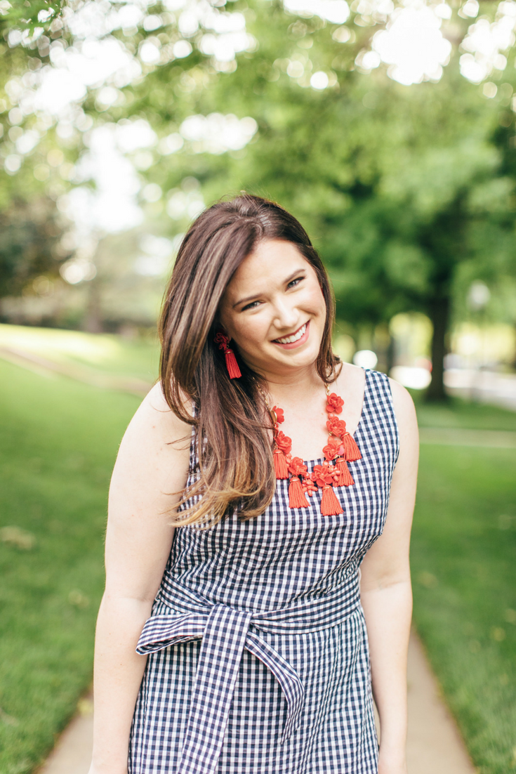 Sassy Southern Lindsey: Navy & Gingham Obsession